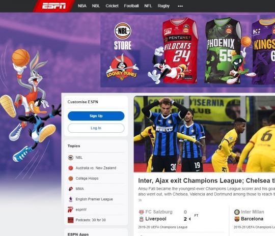 ESPN Australia | Features, Sports & How to Watch – Canstar Blue