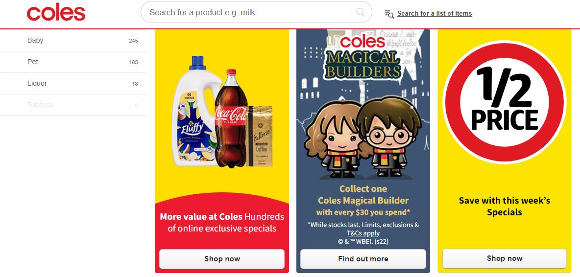 Coles Launches 50% Off Sale On Grocery Staples & 20% Off All Liquor ...